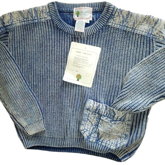 Organically Grown | Sweaters | Nos Vintage Organically Grown Blue Acid ...